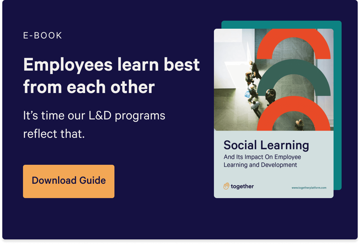 Social Learning and its impact on employee learning and development | Together Mentoring Software